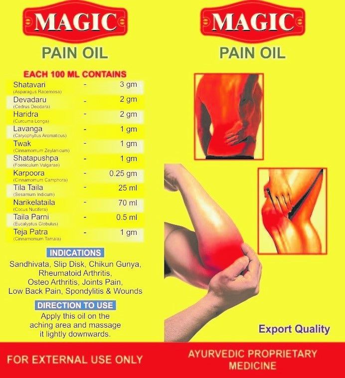 HANS MAGIC PAIN OIL (PACK OF 4 ) - Hans Naturals