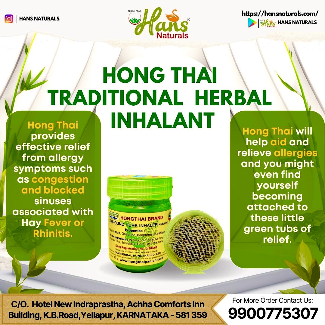 HONG THAI HERBAL INHALANT INHALER - Hans Naturals